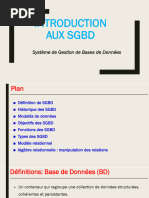 Cours 1 SGBD | PDF | Bases de données | SQL