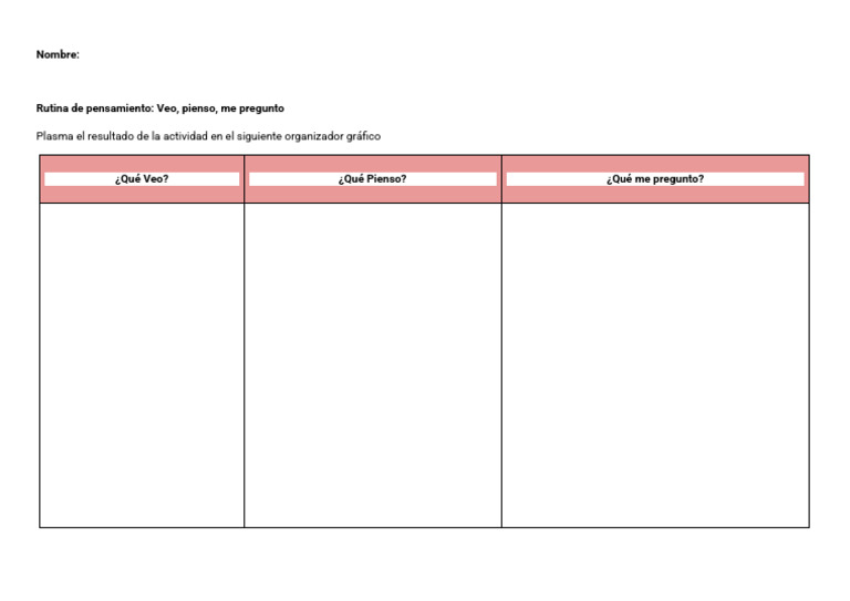 Veo, Pienso, Me Pregunto | PDF
