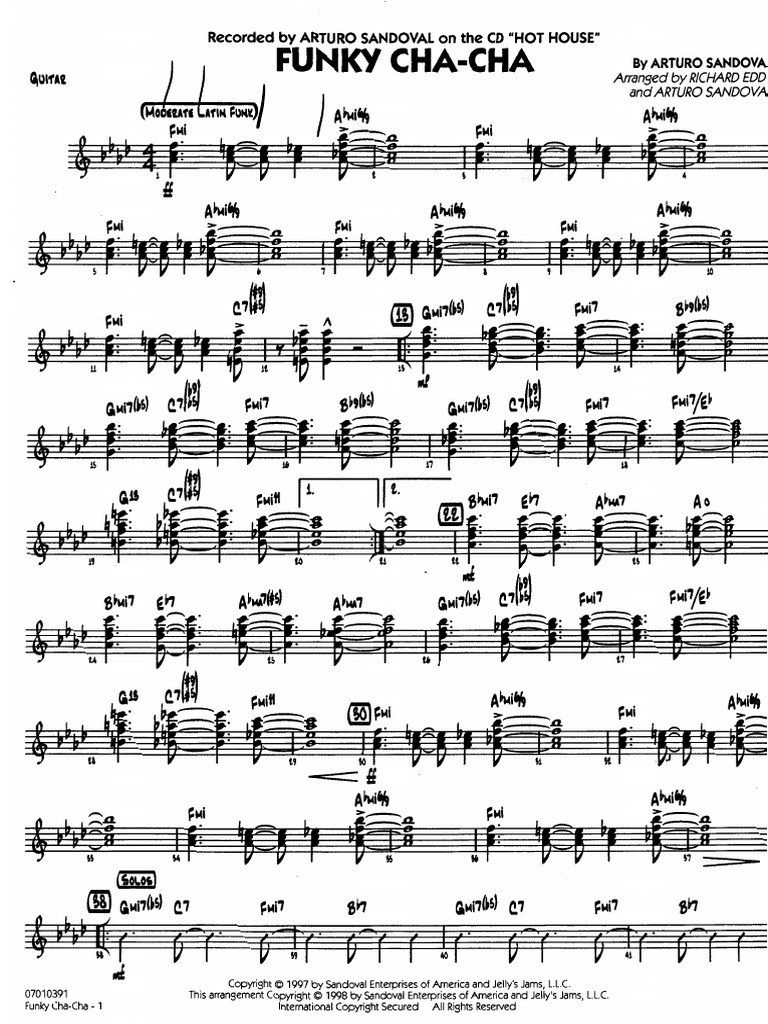 Funky Cha Cha (Guitar) | PDF