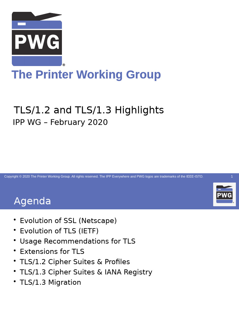 Ipp Tls12 Tls13 February 2020 | PDF | Transport Layer Security ...