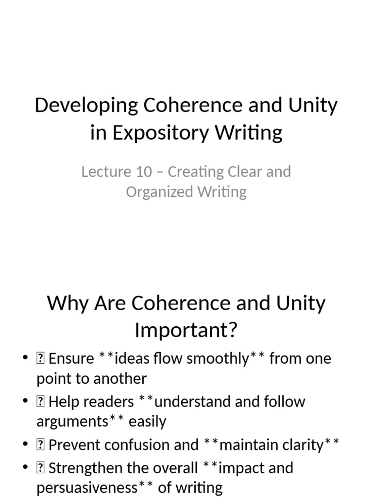 Expository Writing Lecture10 | PDF
