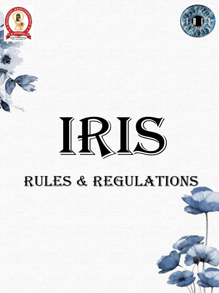 IRIS 24 - Rules & Regulations | PDF | Sports | Sports Rules And Regulations