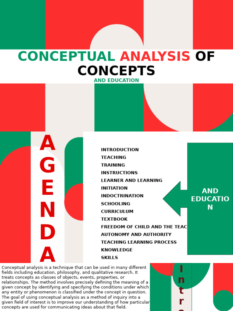 Conceptual Analysis of Concepts | PDF | Curriculum | Learning