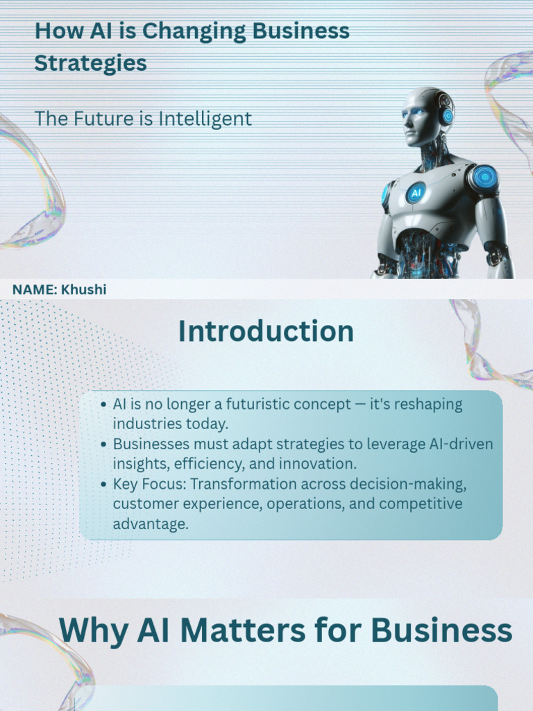 _How AI is Changing Business Strategies | PDF