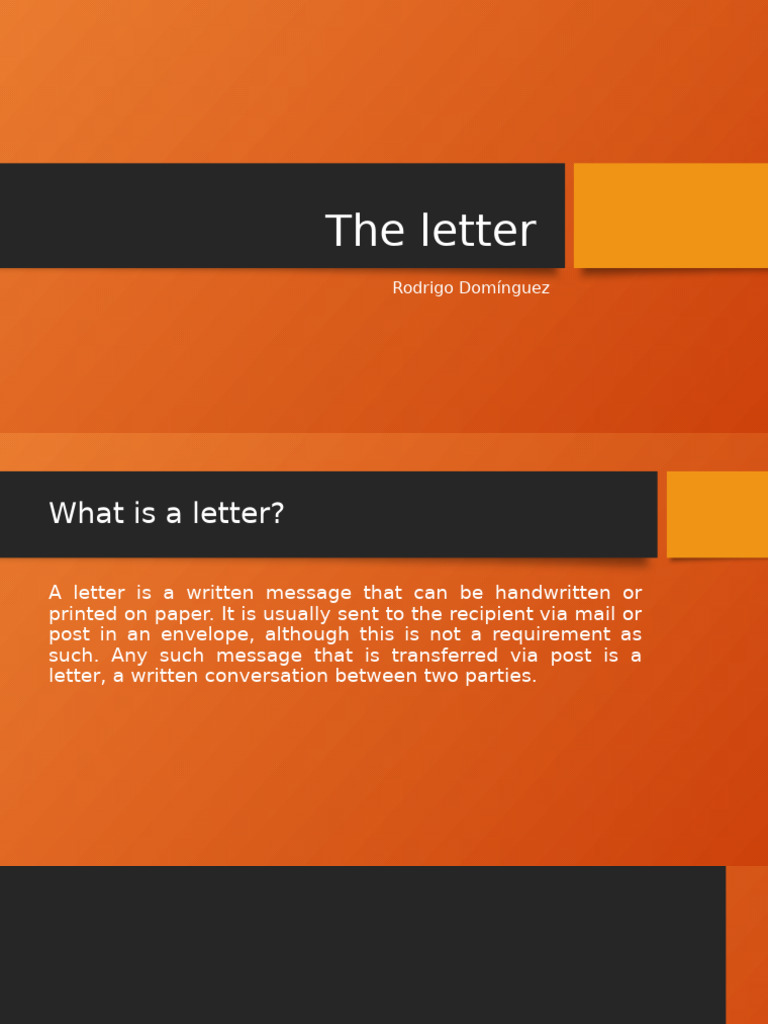 Day 10 - The Letter | PDF