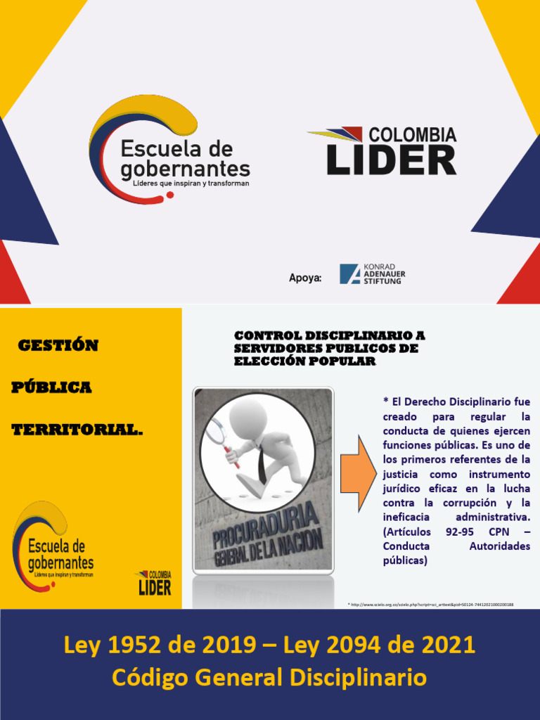 2. segunda sesión - Colombia Lider - Control Disciplinario 2025 | PDF ...