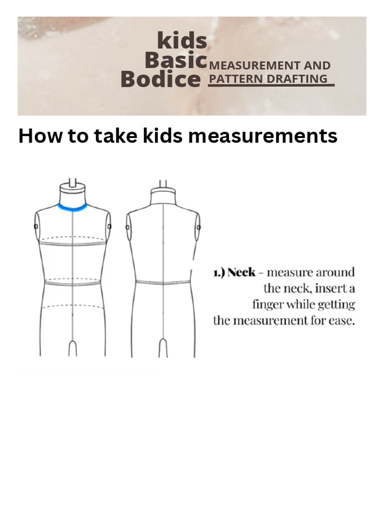 How To Take Kids Measurements - 20250422 - 095254 - 0000 | PDF