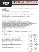 Class 12 Physics Ray Optics Notes | PDF