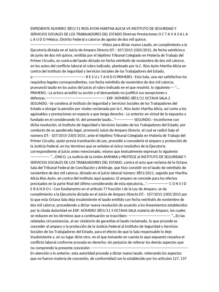 Demanda Issste | PDF | Estatuto de limitaciones | Justicia