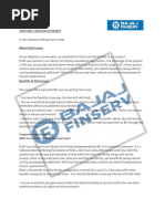 Bajaj Flexi Loan Brochure | PDF | Overdraft | Interest