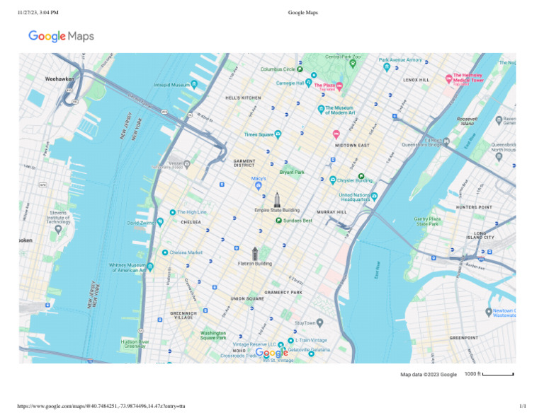 Map Data ©2023 Google 1000 FT | PDF