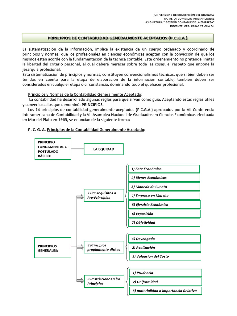 Principios de Contabilidad (PCGA) | PDF | Contabilidad | Costo