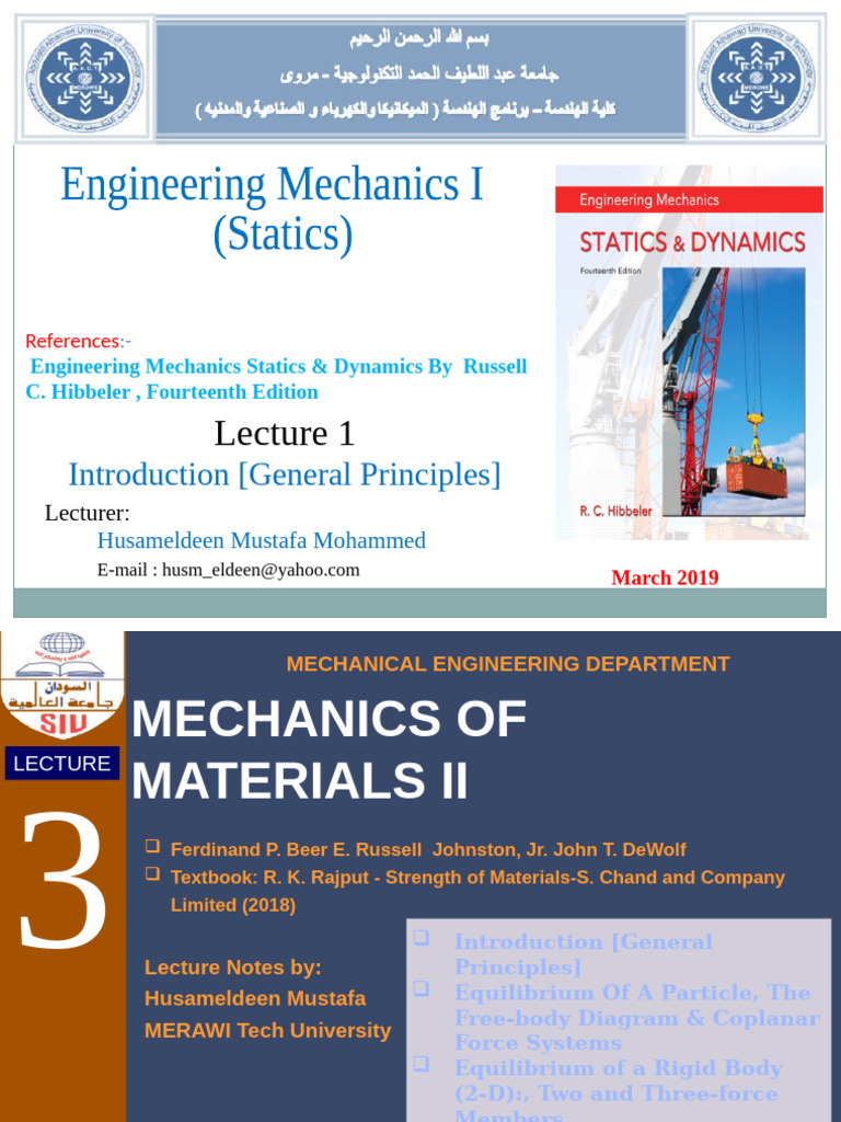 Engineering of Mechanics Lecture-1 | PDF | Force | Mechanics