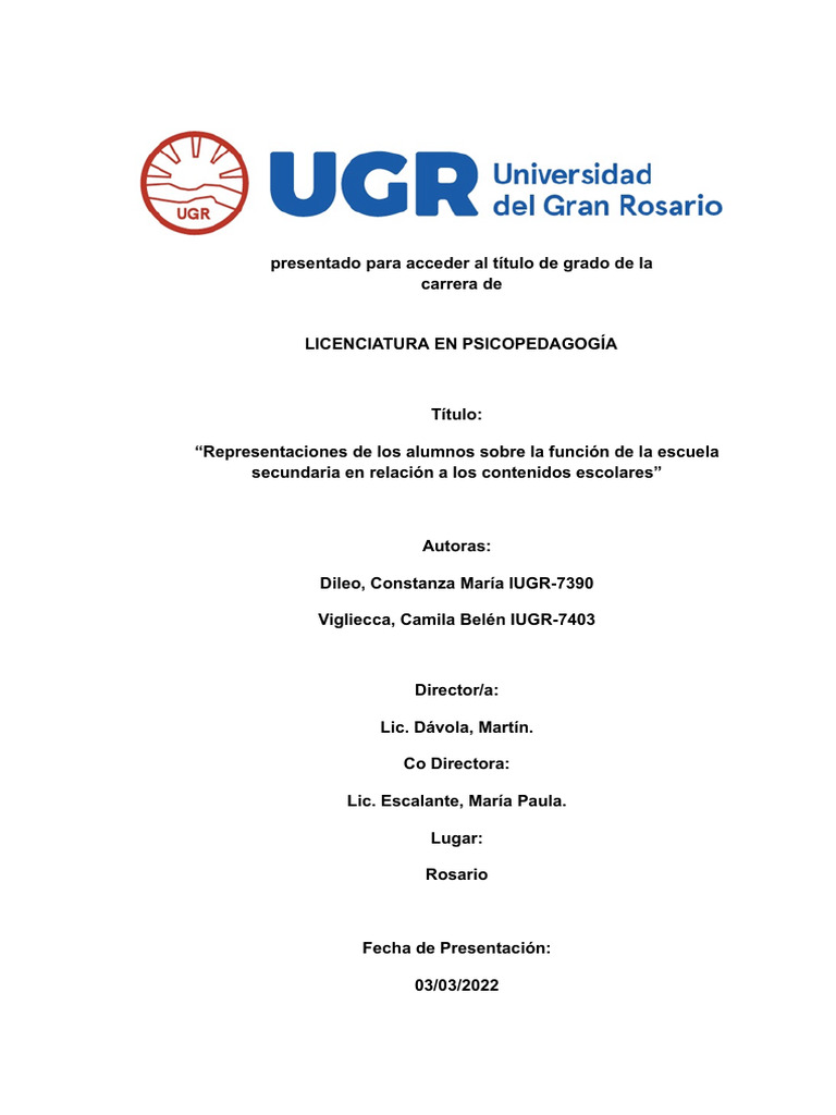 Inv. D-378 MFN 7595 Tesis | PDF | Enseñando | Aprendizaje