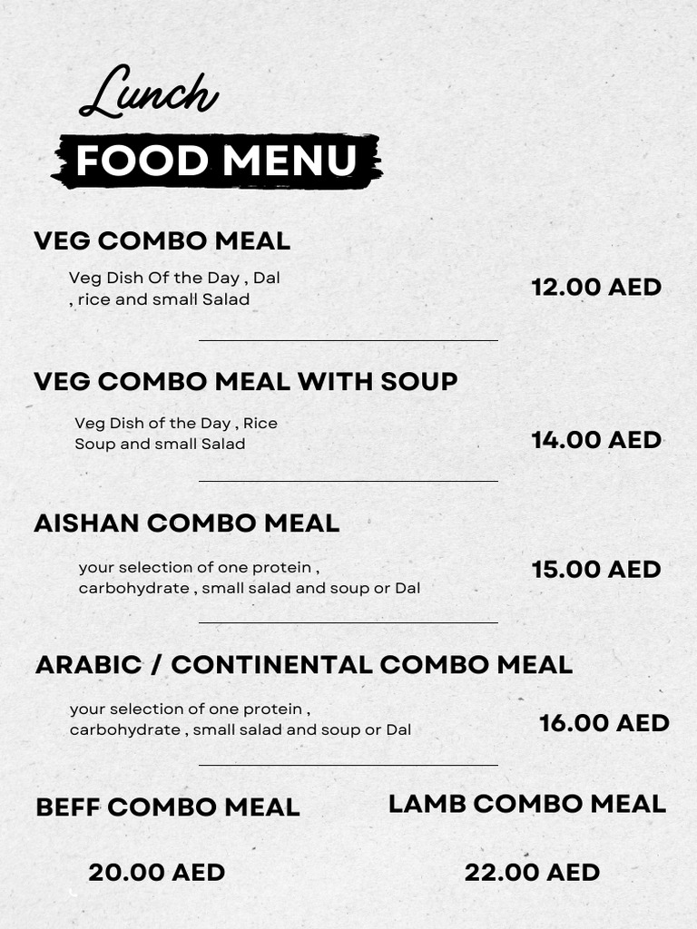Kings Food Menu | PDF
