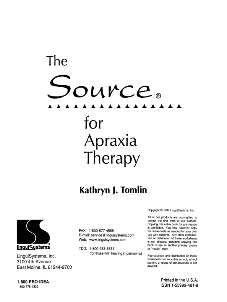 Source For Apraxia | PDF