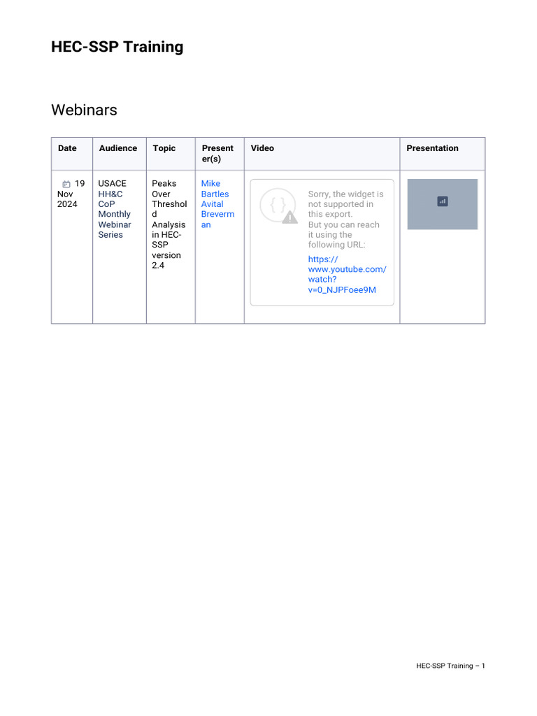 HEC-SSP Training-V6-20250429 - 081515 | PDF | Hydrology | Statistics