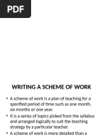 Blank Scheme of Work Template | PDF | Education Theory | Pedagogy
