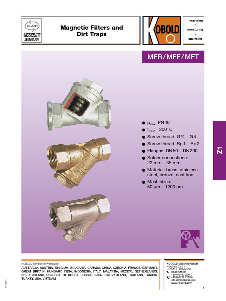 MFR MFF MFT GB Accessories | PDF | Screw | Materials