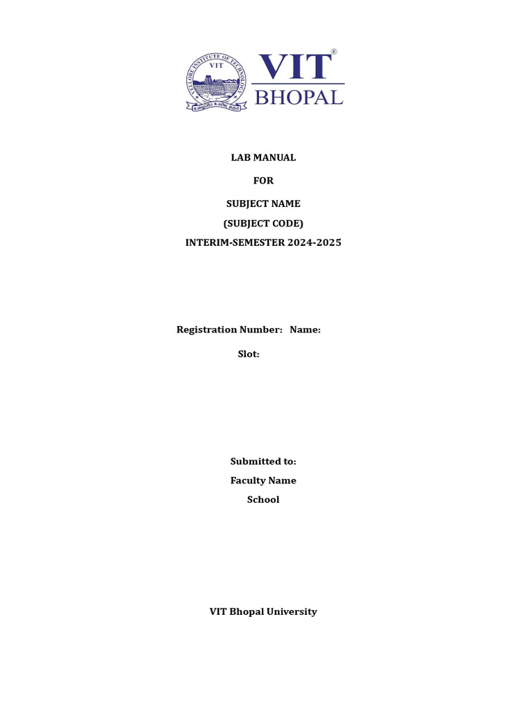 Lab Manual - Format.docx | PDF