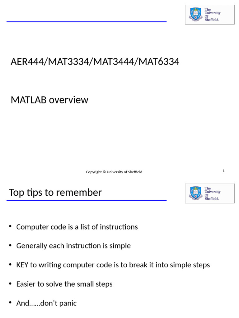 MATLAB Introduction | PDF