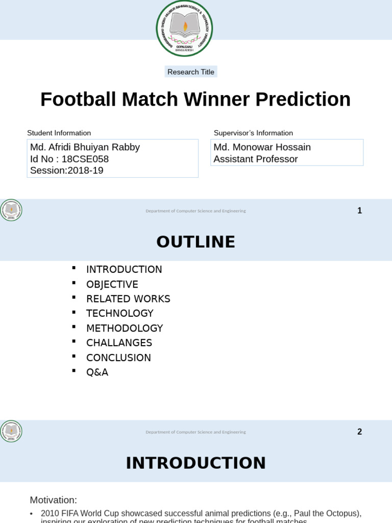 Football Match Winner Prediction Model | PDF | Support Vector Machine ...
