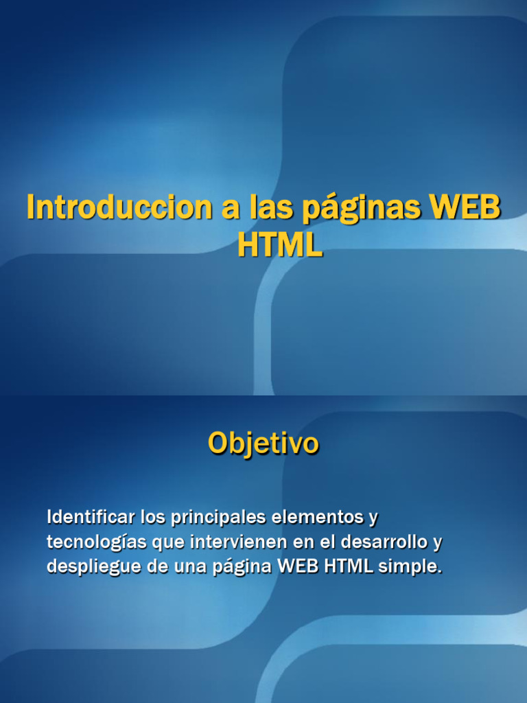 Introduccion HTML 2.0 | PDF | Redes | Internet y web