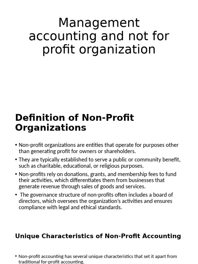 Non Profit Organization | PDF | Nonprofit Organization | Performance ...