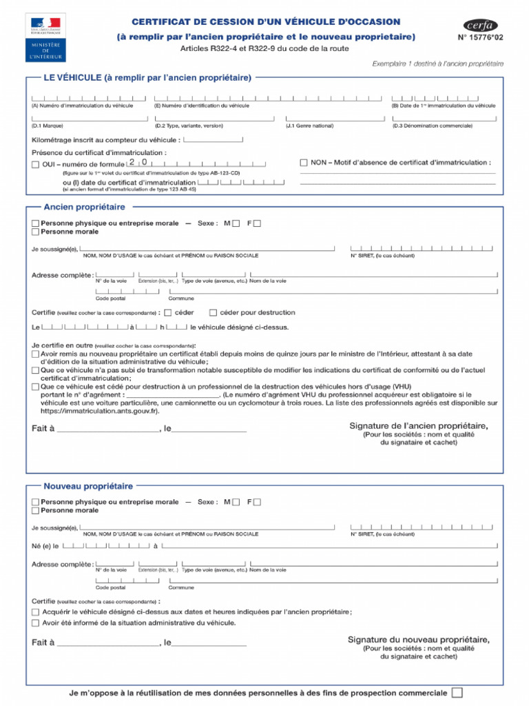 declaration-cession-cerfa-15776-01 | PDF