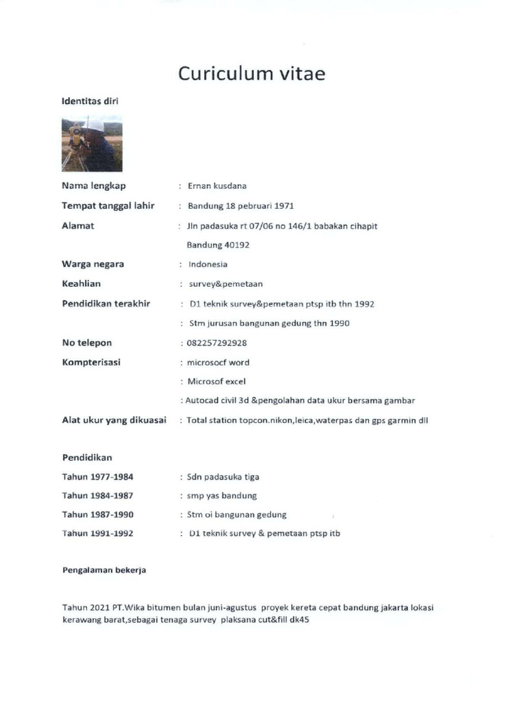 CV - Ernan Kusdana Compressed | PDF