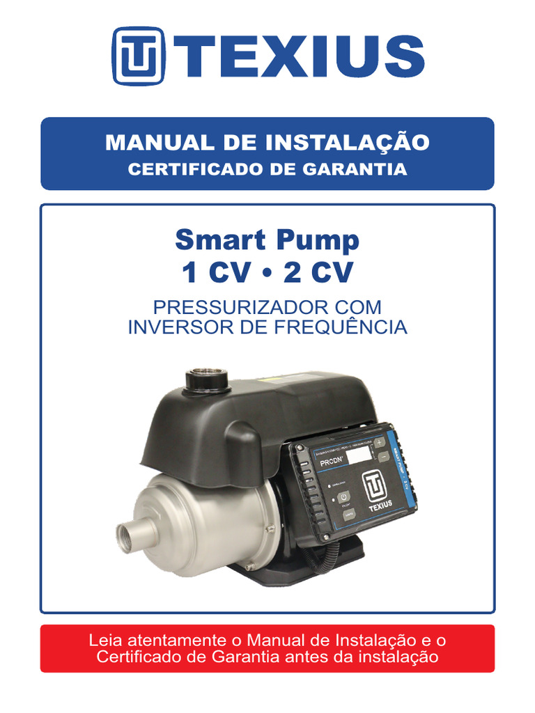 Manual Smart Pump 1 - 2 CV, 1 CV e 2 CV | PDF | Bomba | Motores