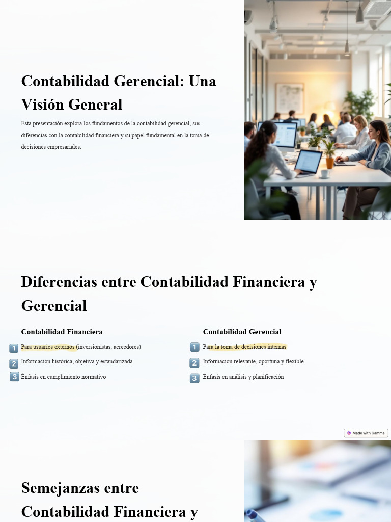 Contabilidad Gerencial Una Vision General | PDF | Contabilidad ...