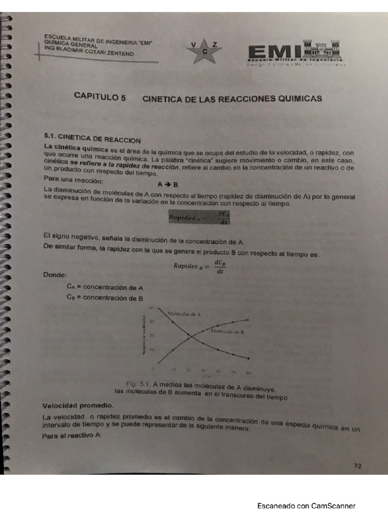 Cinética de Las Reacciones Químicas 5 | PDF