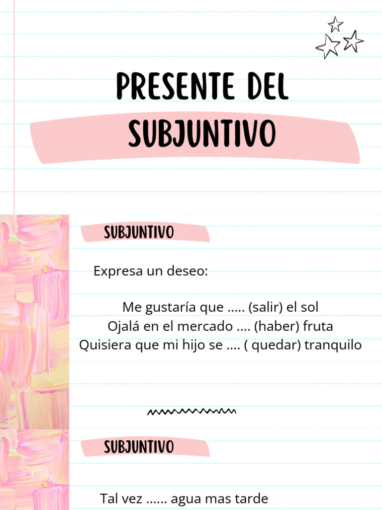 Presente Del Subjuntivo | PDF