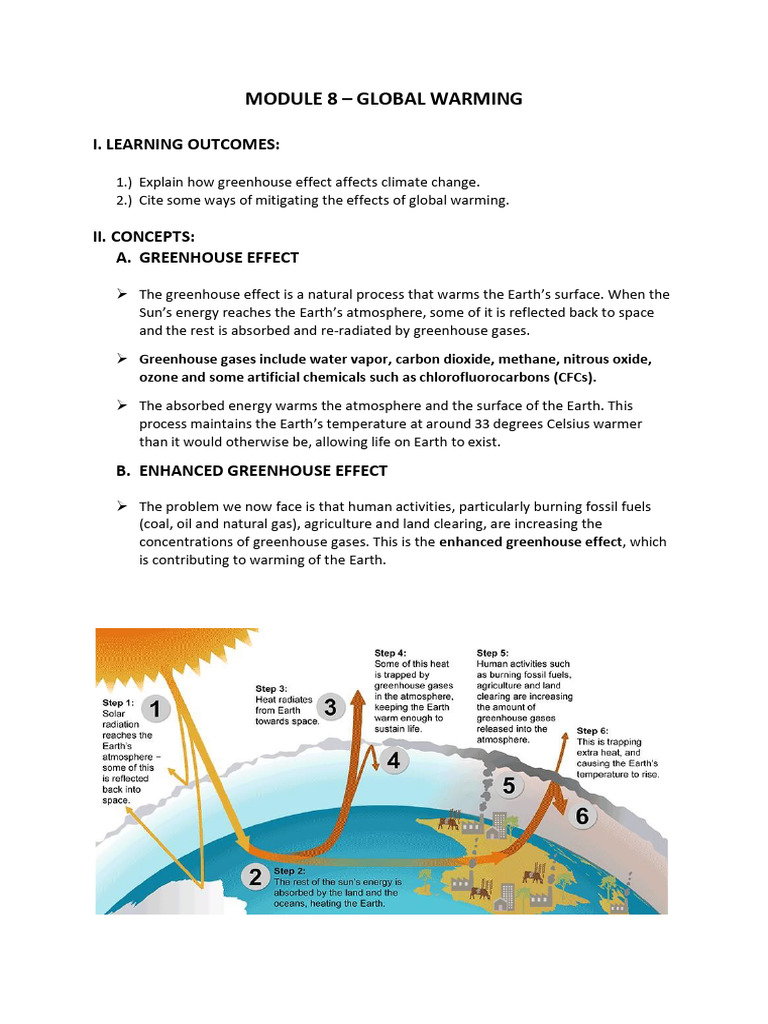 Module 8 - Global Warming | PDF | Ozone Depletion | Climate Change