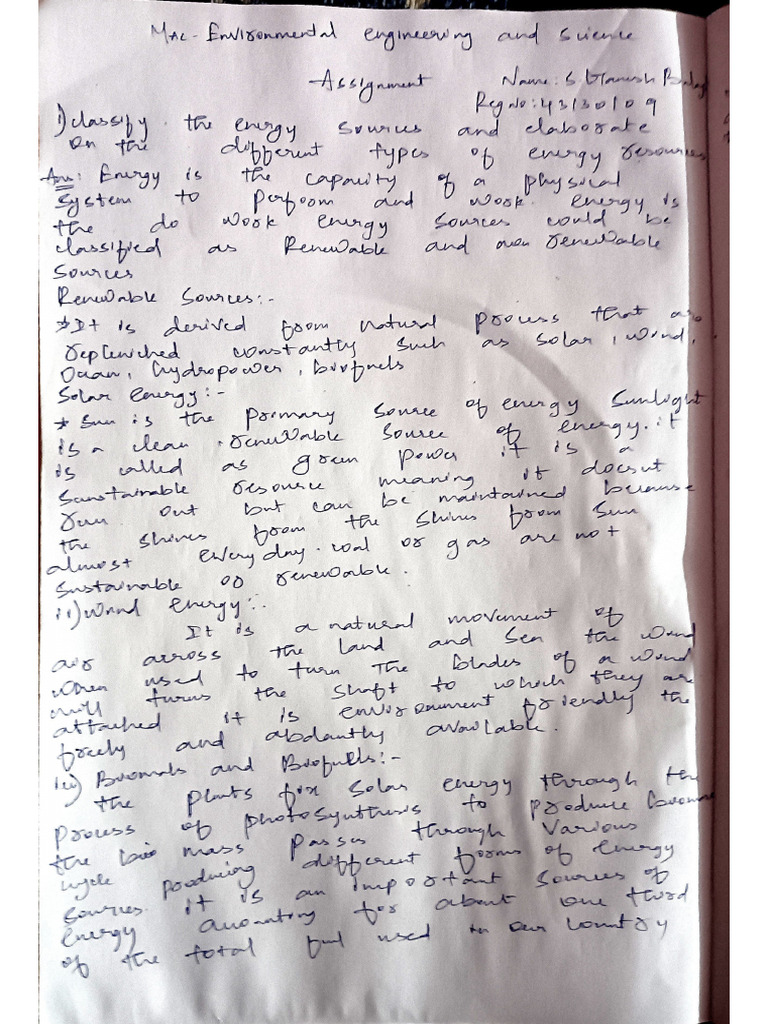 Evs Assignment 43130109 | PDF