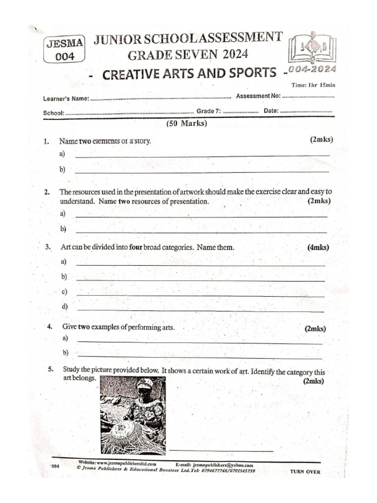 Jesma G7 004 creative arts and sports | PDF