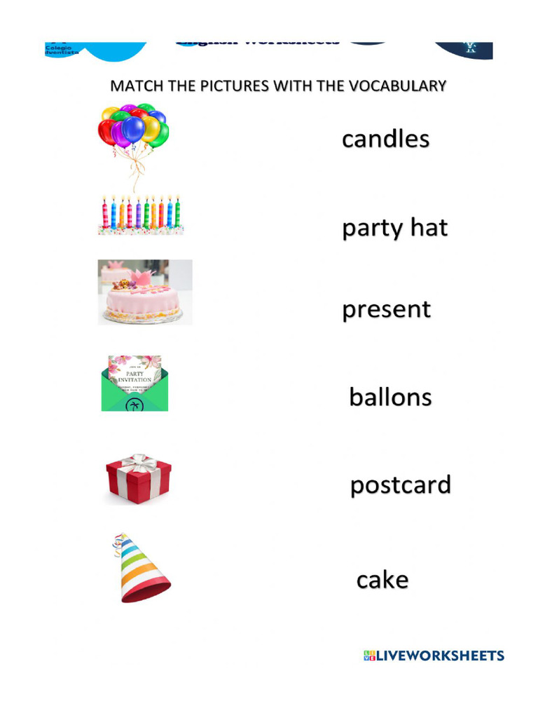 Party Vocabulary | PDF