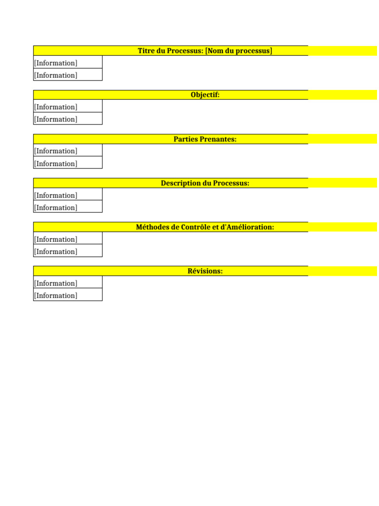 Exemple de Fiche Processus | PDF