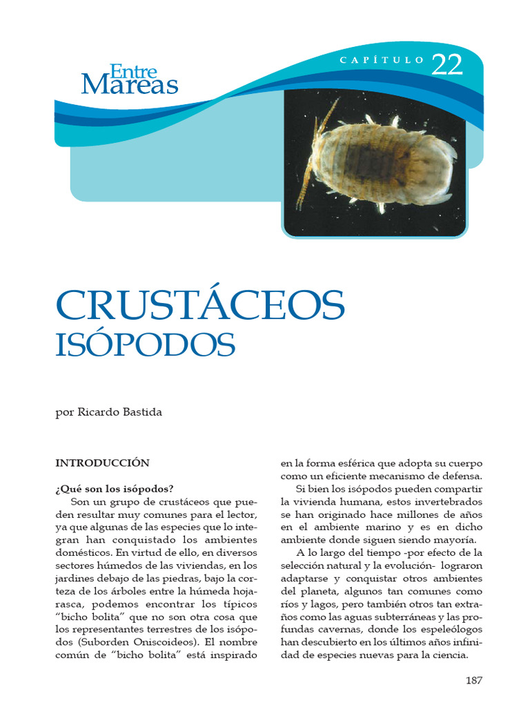 Características de los Isópodos Crustáceos | PDF