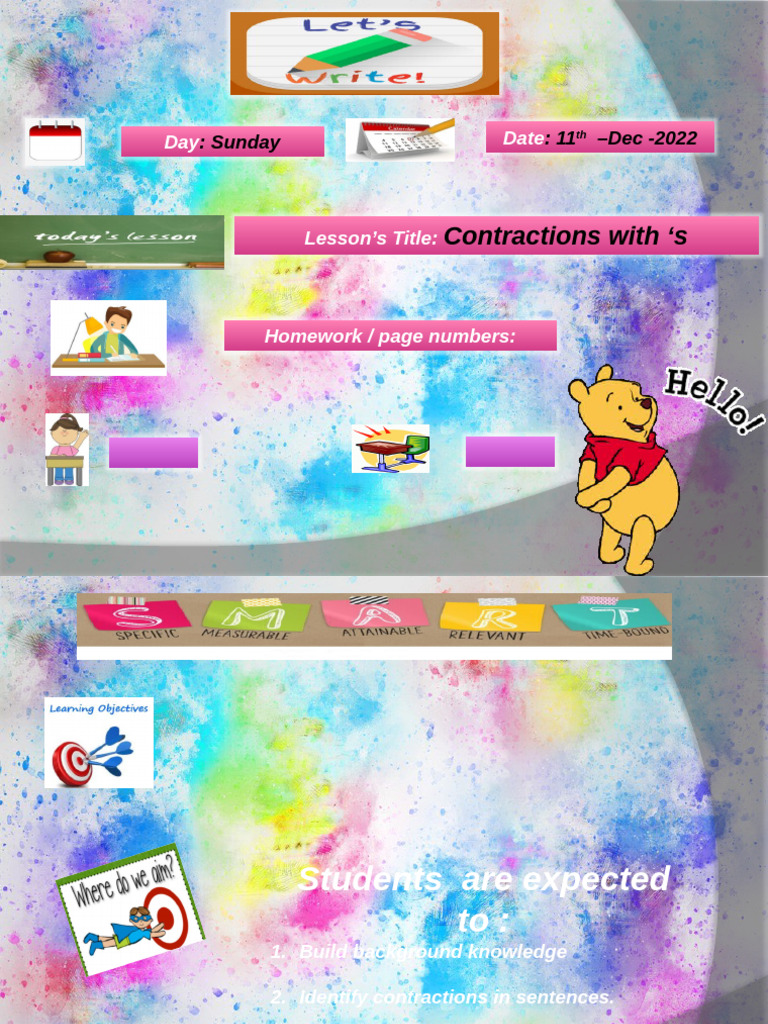 English Class Cliche 4th (Week 14) - 1st Sem | PDF