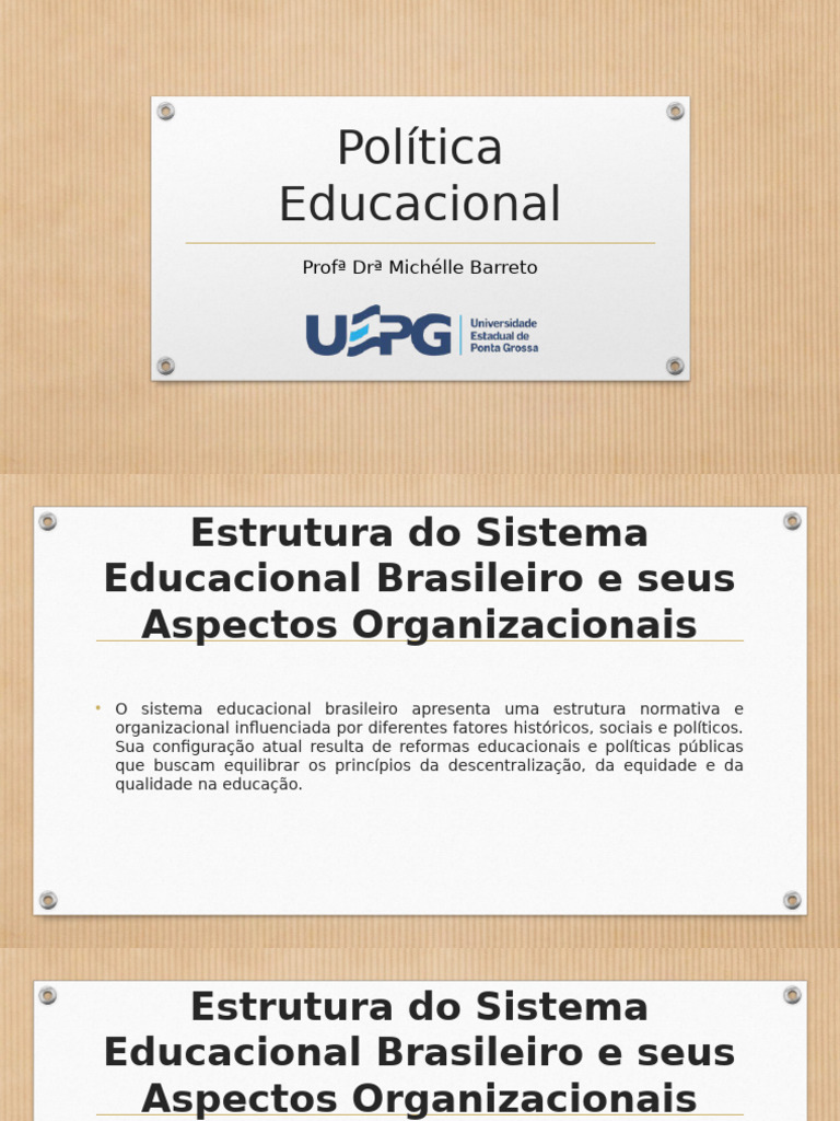 Cópia de Aula 2 - estrutura e aspectos organizacionais da ed bras | PDF ...