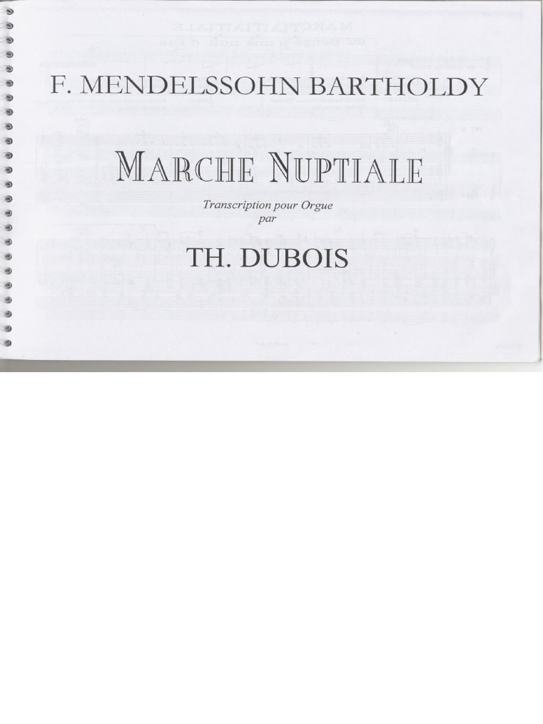 Marcha Nupcial de Mendelssohn para Órgano | PDF