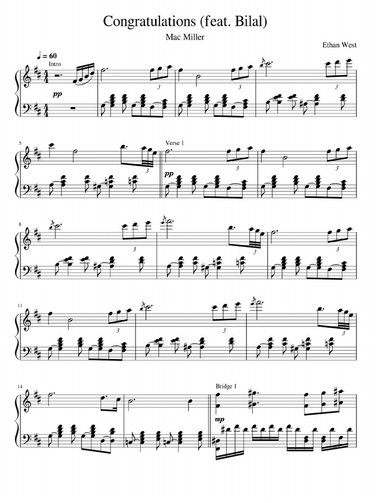 Congratulations - Mac Miller | PDF