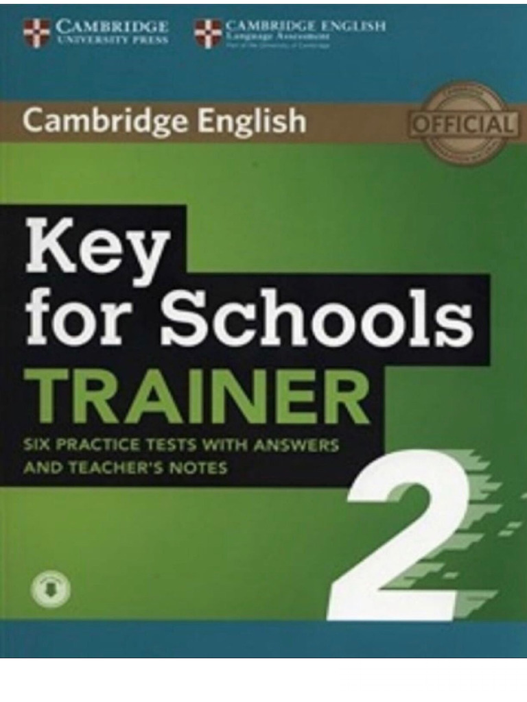Cambridge Trainer Key For Schools 2 | PDF