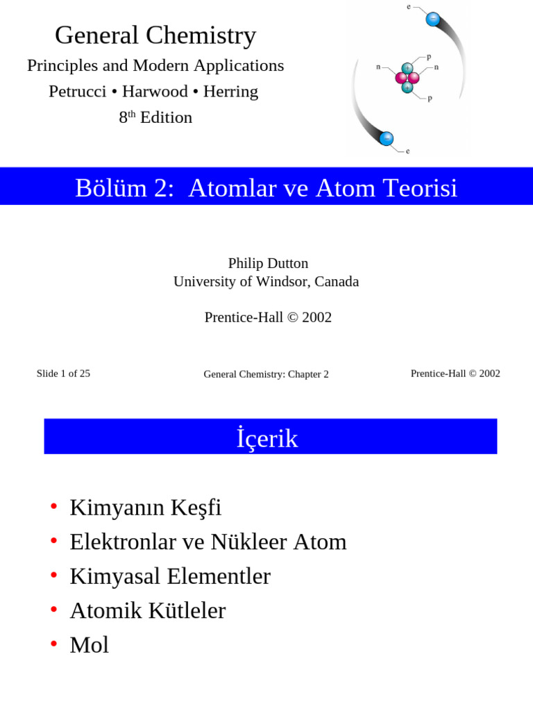 Atomlar Ve Atom Kuramı | PDF