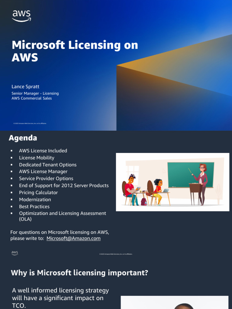 Microsoft Licensing On AWS - May 2023 | PDF | Amazon Web Services ...