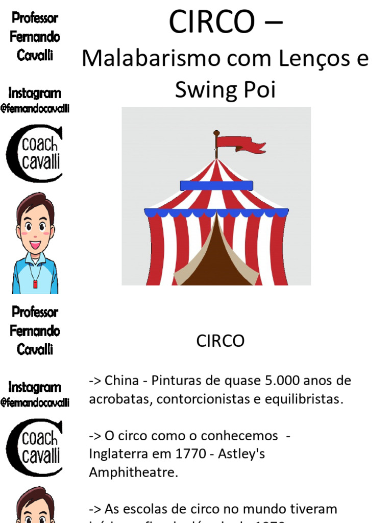 CIRCO Lenço e Swing Poi - Professor Fernando Cavalli | PDF