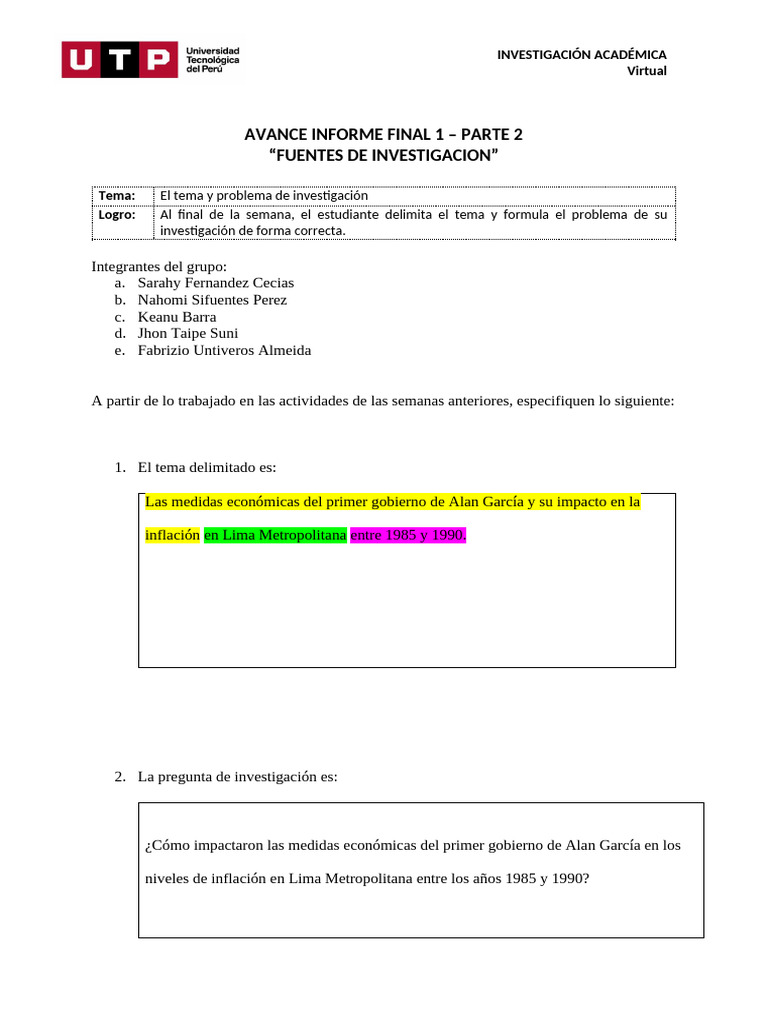 Semana M03 Forma (Uwu) ) | PDF | Perú | Inflación