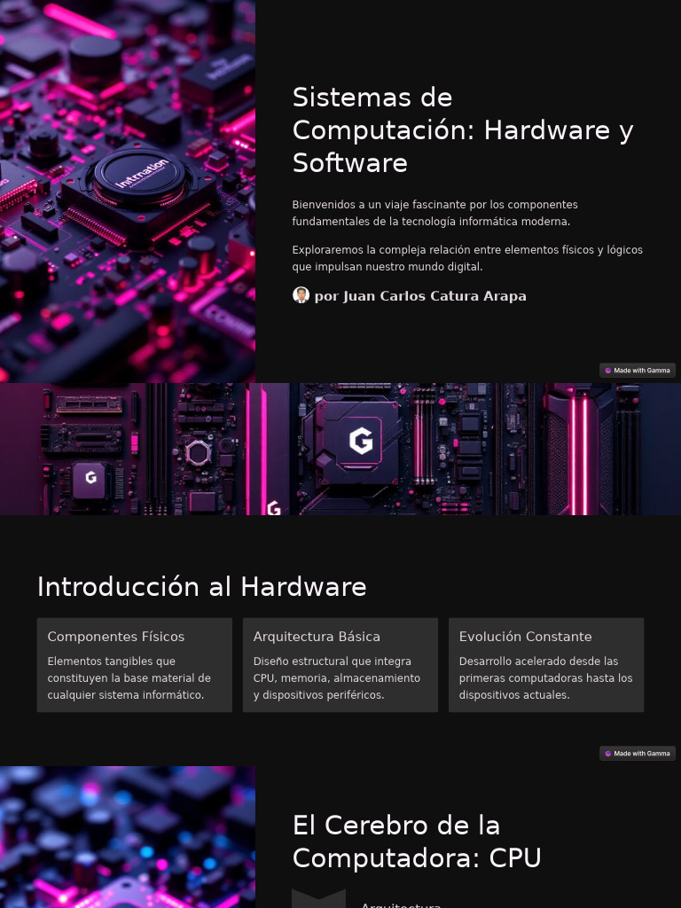 Sistemas de Computacion Hardware y Software | PDF | Hardware de la ...